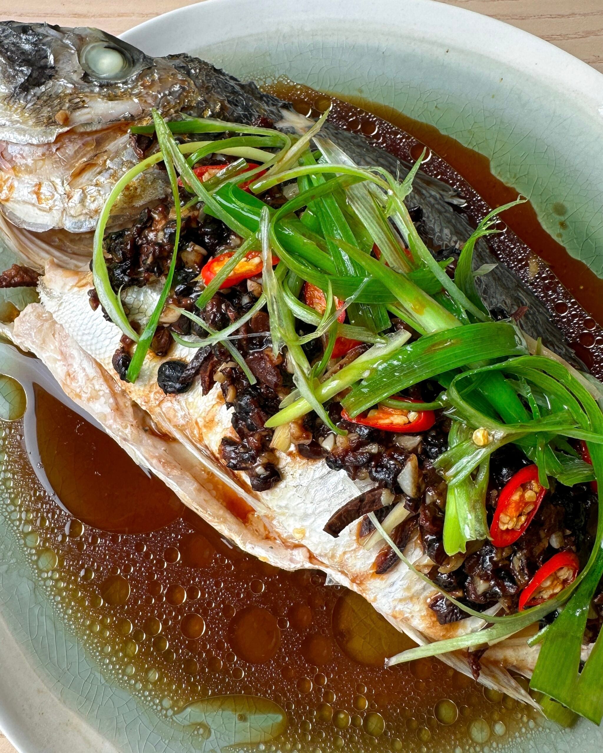 Cantonese Steamed Fish with Black Bean Sauce - daigasikfaan